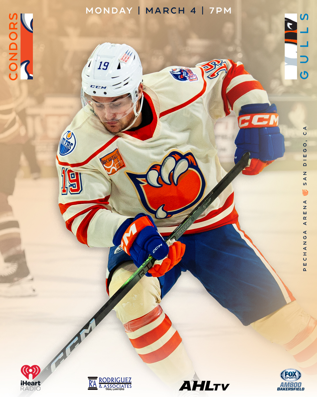 GAME PREVIEW: Condors @ San Diego, 7 p.m. – BakersfieldCondors.com