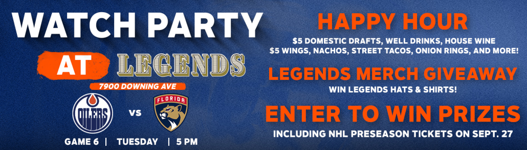 *NEW LOCATION* Game 6 Watch Party at LEGENDS on Tuesday ...