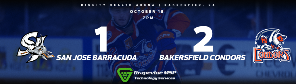 GAME RECAP: Hutson strikes late in Condors 2-1 win – BakersfieldCondors.com